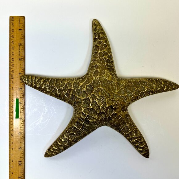 Made in Korea | Art | Large Brass Starfish Sculpture Vtg Nautical ...